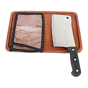 Meat Cleaver Sheath,Butcher Knife Protectors,Waxed Canvas Wide Knifes Edge Guard,Heavy Duty Chopper Covers, Knife Case Blade Protectors(Knives Not Included) (Clear)
