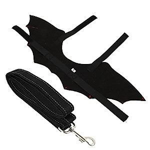 POPETPOP Pet Leash Harness Cute Bat Wings Harness Lead Rope Halloween Cosplay Party Accessories for Cat Dog