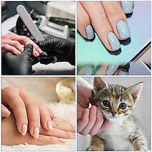 Nail File and Buffer (10 Pcs), Buffer Block Nail Files Double Sided 100/180 Grit for Acrylic and Natural Nails, fingernail Emery Board Buffing Blocks Manicure Set Nail Care kit Tool Halfmoon Arc