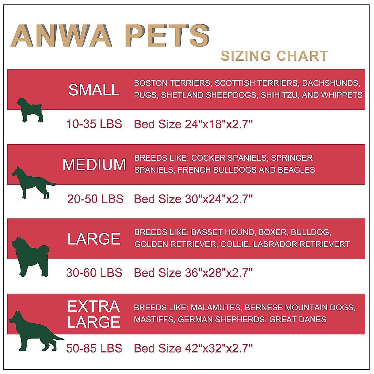 Puppy Dog Bed Small Dogs, Washable Dog Crate Bed Cushion, Dog Crate Pad Small Dogs 24 INCH