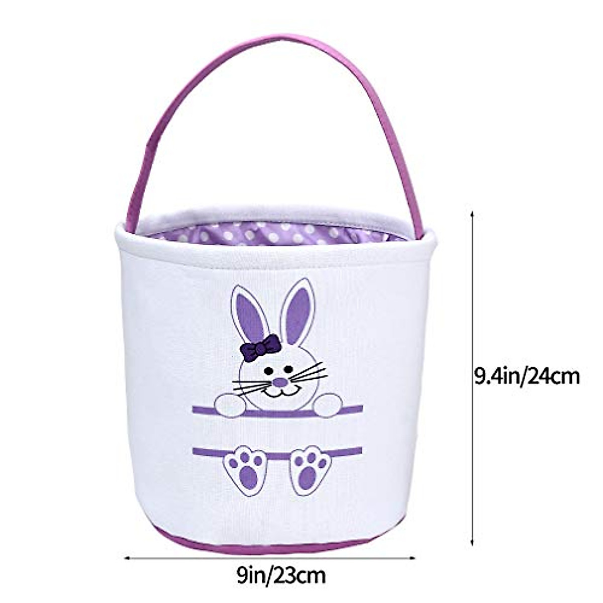 Easter Basket for Kids Easter Bunny Basket Easter Gift Bags Eggs Hunt Bag Kids Easter Tote Bag Easter Decorations