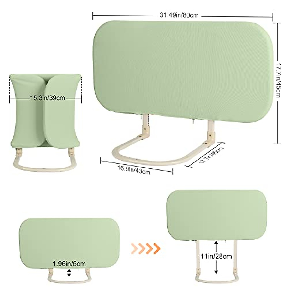 welspo Toddler Bed Rail, Fold Down Safety Kid & Elderly Bed Guard Rail, Portable Child Bed Safety Rail