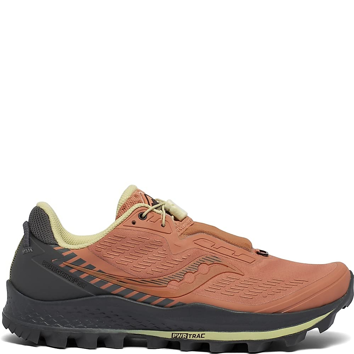 Saucony Women's Peregrine 11 St Trail Running Shoe, Rust/Charcoal, 6.5