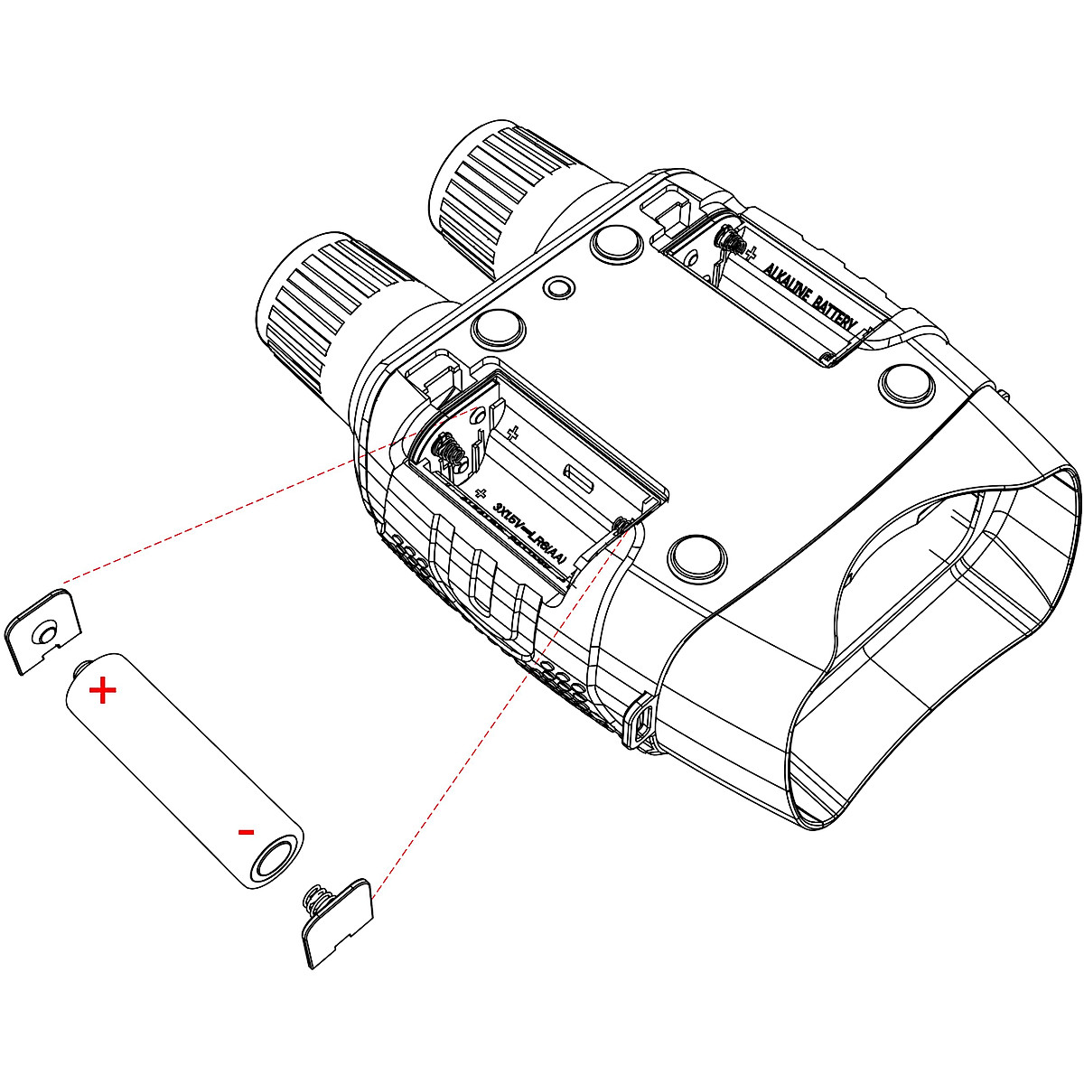 Night Vision and Day Binoculars for Hunting in 100% Darkness - Digital Infrared Goggles Military for Viewing 984ft/300M in Dark with 2.31" LCD Screen, Take Day Night IR Photos Video 32G TF Card Adults