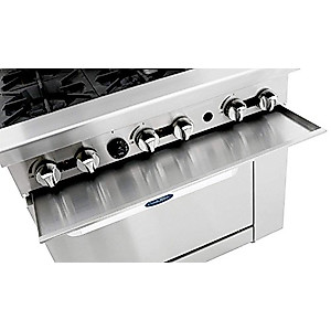 CookRite ATO-6B Commercial Manual Natural Gas Range 6 Burner Hotplates With Standard Oven 36" - 177,000 BTU