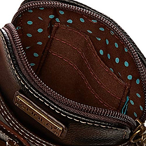 Chala Group Piano Cellphone Crossbody Handbag - Convertible Strap, Indigo, 5" x 7.5" x 1"