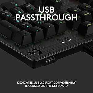 Logitech G513 Carbon LIGHTSYNC RGB Mechanical Gaming Keyboard with GX Red Switches - Linear (Renewed)