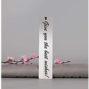 Tueascallk 4 Pcs Freely Createable Silver Metal Tassel Bookmarks - As The Best Gift