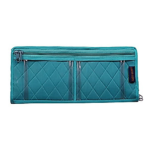 Yazzii Sewing Machine Feet Organizer Bag - Sewing Supply Organizer - Sewing Accessories Organizer with Pockets Aqua