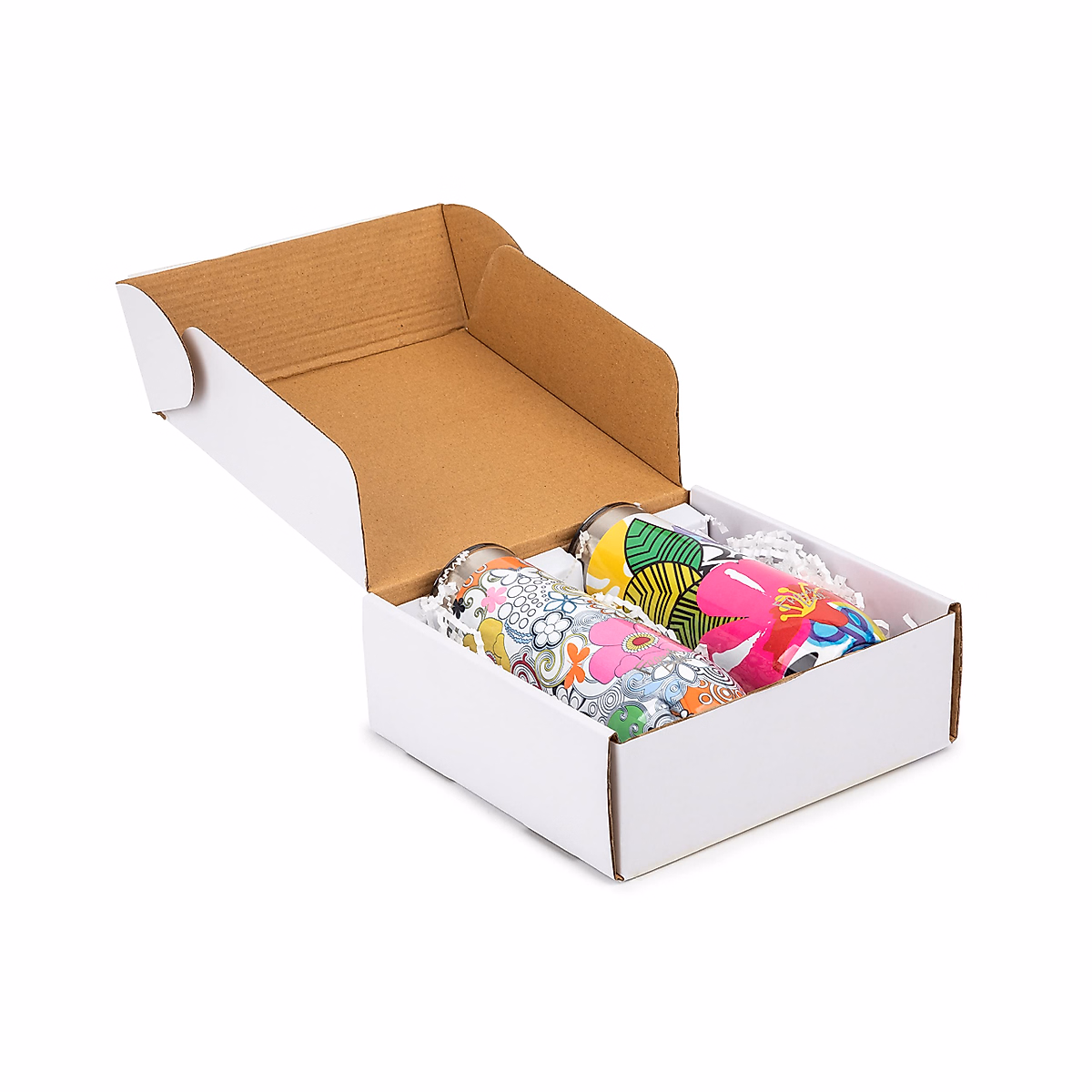 French Bull 9oz Sleek Wine Tumbler with Lid 2 Piece Gift Set, Double Wall Vacuum Insulated Stainless Steel Wine Glasses, Keep Drinks Cold For Hours, Stemless Portable Wine Glass - Delight/Oasis