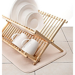 Norpro Mircofiber Drying Dish Mat, 16 x 18-inch, Beige