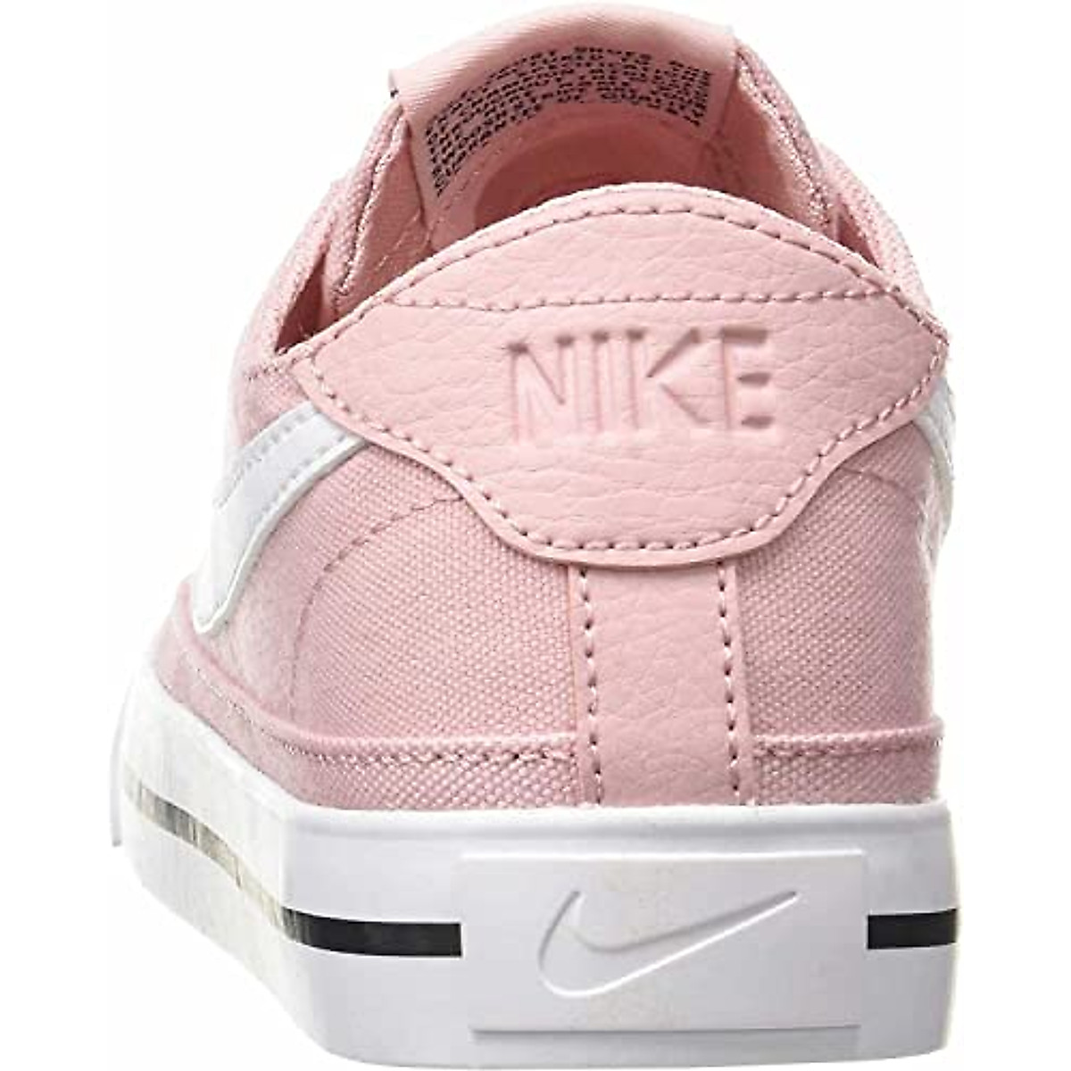 NIKE Women's Gymnastics Shoes Walking, Pink Glaze White Black Team Or, 10.5