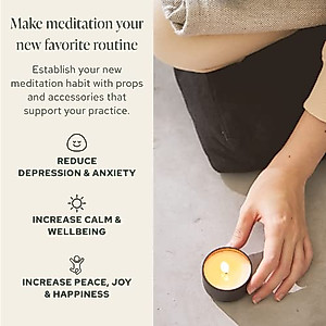 Mindful & Modern Natural Candle Gift Set | Palo Santo & Balsam Fir, Sage & Lavender, Ginger & Lemongrass, Eucalyptus, Bergamot & Tangerine | Stress Relief Aromatherapy Candles | Scented Home Fragrance