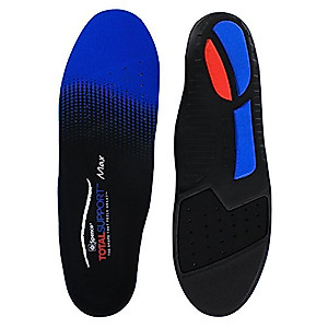 Spenco Total Support Max Shoe Insoles - Orthotic Metatarsal Arch Support Inserts - Absorbs Shock, Reduces Over-Pronation, Conforms to Foot Contours, Deep Heel Cupping Women's 9-10.5/Men's 8-9.5