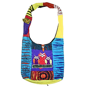 Falari Bohemian Hippie Crossbody Shoulder Bag Sling Cotton Handmade (2083)