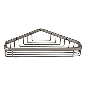 Design House 588921-SS 9.5 inch Modern Wall Mounted Stainless Steel Corner Shower Basket