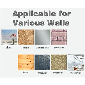 KK5 Adhesive Wall Hooks Hangers Heavy Duty 13 Pounds Sticky Hooks for Hanging for Kitchen Livingroom Bedroom Student Dormitory Stainless Steel Ceiling Hanger