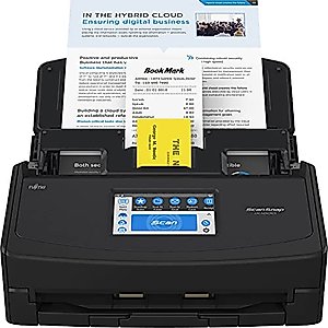 Fujitsu ScanSnap iX1600 Deluxe Versatile Cloud Enabled Document Scanner with Adobe Acrobat Pro DC for Mac or PC, Black