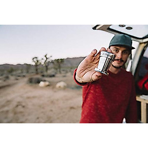 Mizu - Collapsible Shot Glass | 2 oz. Stainless Steel | Bpa Free (W02AMZASGNS)