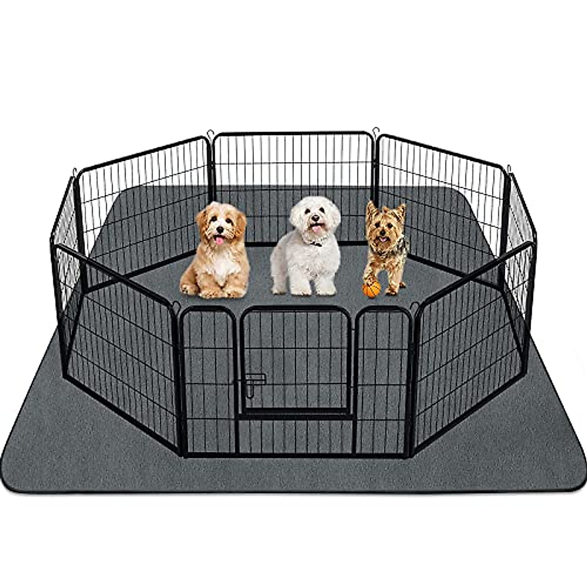 INVENHO Washable Pee Pads for Dogs 72"x72" Reusable Dog Pads Extra Large Upgrade Non-Slip Dog Pee Pads Heavy Absorbency Puppy Pee Pads Quick Dry Whelping Pads/Waterproof Puppy Training Pad