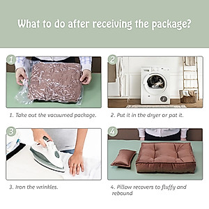 M&G House Newborn Photography Props Mattress Pillow Photo Prop Floor Pillow Seating Pillow Baby Photoshoot Props Pillow Mat Baby Photo Props Pillow(Brown)