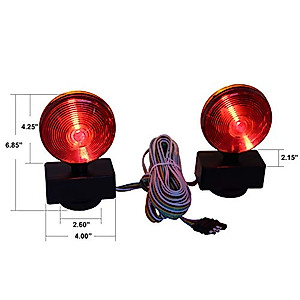 MaxxHaul 80778 Magnetic Towing Light Kit (Dual Sided for RV, Boat, Trailer and More DOT Approved)