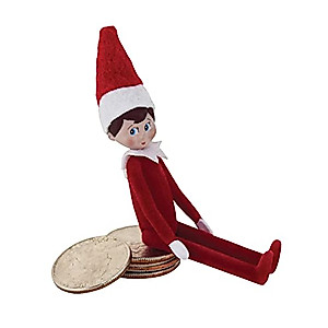 World's Smallest The Elf On The Shelf A Christmas Tradition - Boy Scout Elf with Blue Eyes, 4 Inch