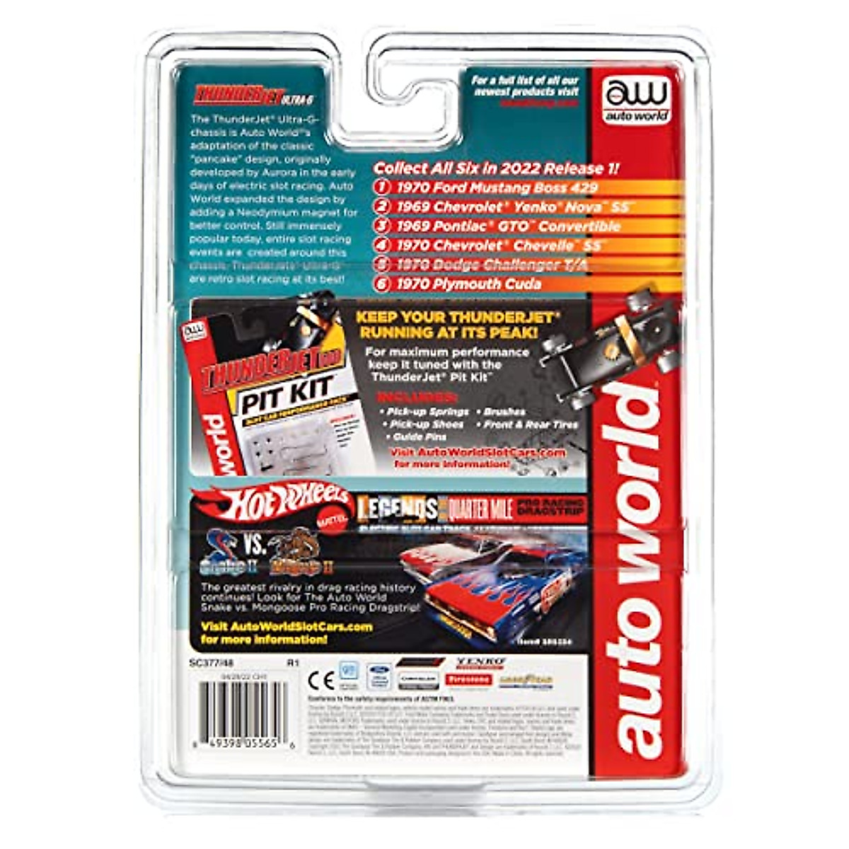 Auto World Thunderjet OK Used Cars 1970 Dodge Challenger T/A (Burnt Orange) HO Scale Slot Car