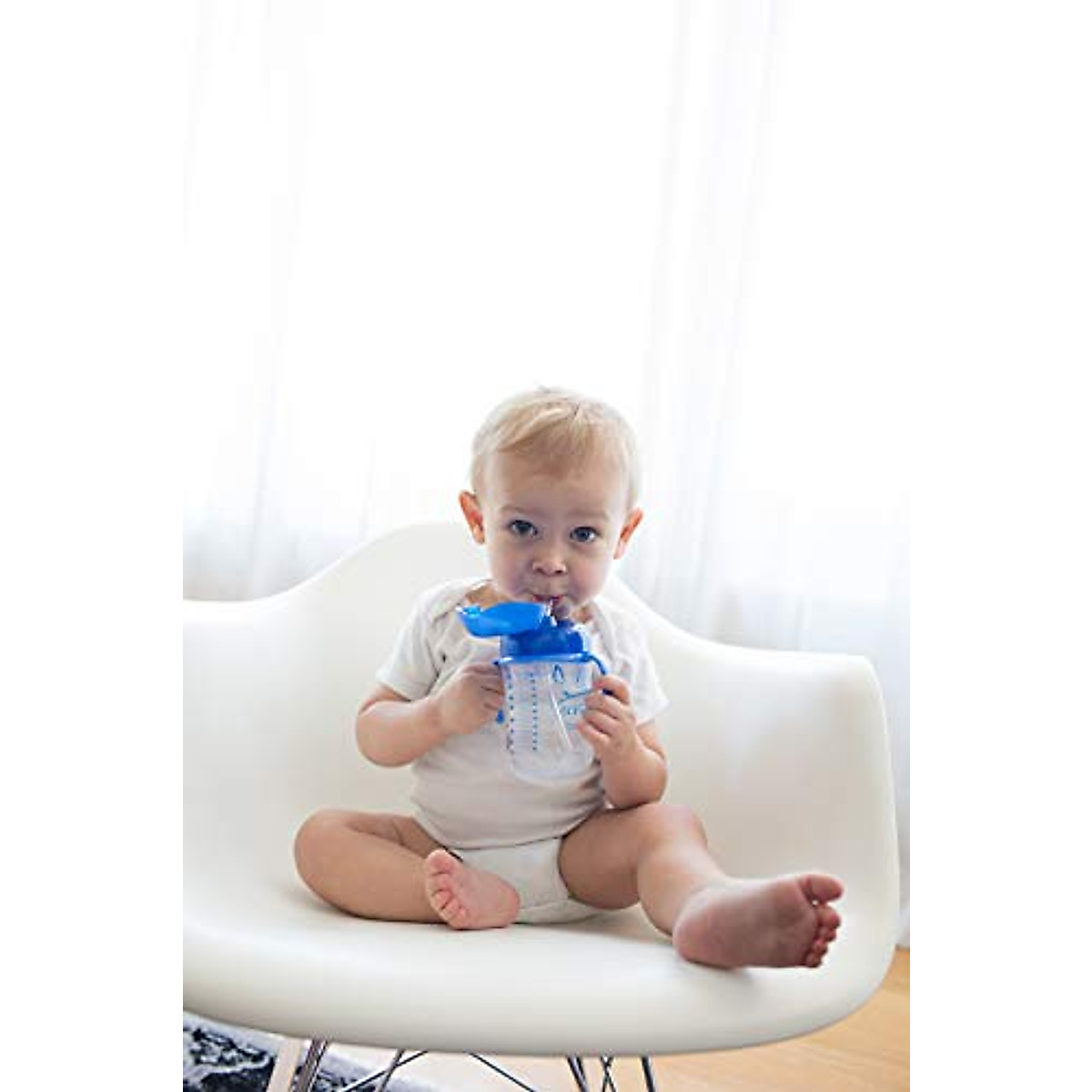 Dr. Brown's Baby's First Straw Cup, 9 Ounce (6m+) - Blue (TC91012-P4)