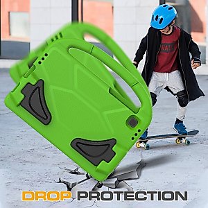 MOXOTEK Samsung Galaxy Tab A7 Lite 8.7" Tablet Case for Kids, Galaxy Tab A7 Lite Case with Screen Protector, Handle Stand Protective Case for Samsung Tab A7 8.7 inch 2021(SM-T220/T225/T227), Green