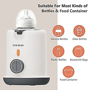 Bottle Sterilizer & Baby Bottle Warmer Electric Steam Sterilizer and Dryer, 6-in-1 Bottle Sanitizer for Baby Items & Breast Pump Accessories