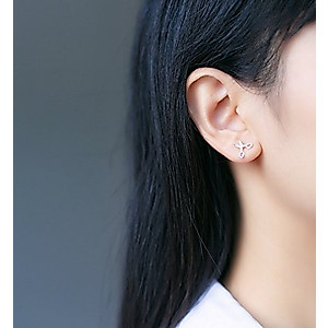 Helen de Lete Lovely Scissors Sterling Silver Stud Earrings