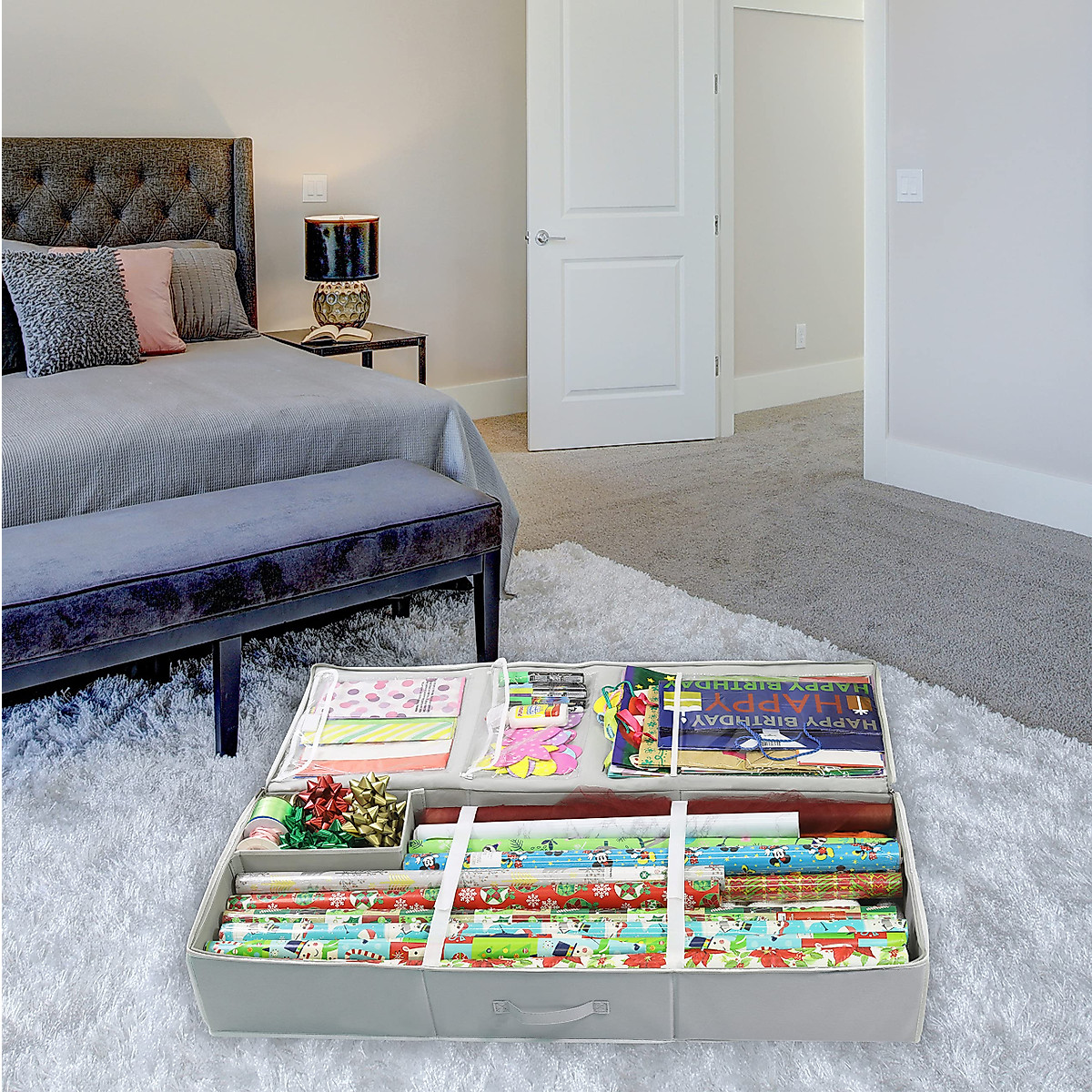 Simple Houseware Wrapping Paper Storage Container