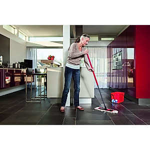 Vileda WashMat Combi 1475 – with Telescopic Handle – Loop structure for powerful Damp Cleaning – Especially Suitable For Tiles and Stone Floors