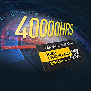 TEAMGROUP HIGH Endurance 128GB 5 Pack Micro SDXC UHS-I U3 V30 4K 100MB/s (Designed for Monitoring) Memory Card for Wyze, Dash Cam, Security Camera, 4K & Full HD Video Recording THUSDX128GIV3068