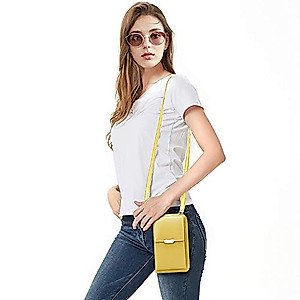 KUKOO Small Crossbody Bag Cell Phone Purse Wallet with Credit Card Slots for Women