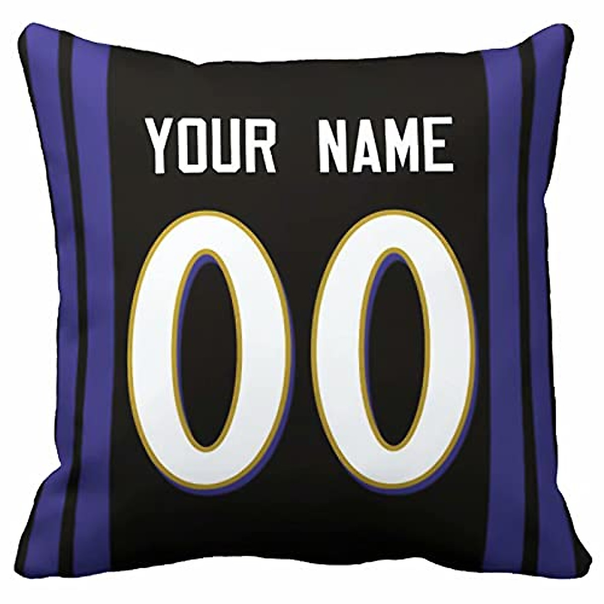 Throw Pillow 2 Packs Custom Any Name and Number for Men Youth Boy Gift