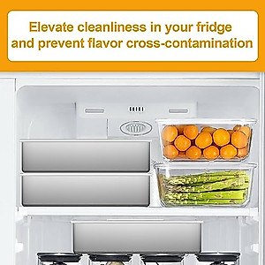 SIUDANGKA 2 Pack Bacon Container for Refrigerator, Stainless Steel Airtight Deli Meat Container for Fridge