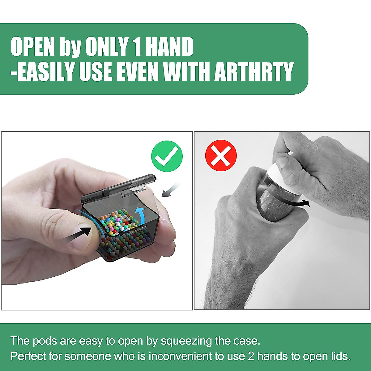 30 Packs Plastic Stackable Organizer Container with Lids, Mini Containers for Beads, Glitter, Slime, Paint or Seed Storage - Black (Black)