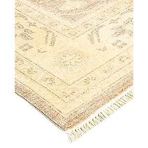 Solo Rugs One of a Kind Hand Knotted Hand Made Wool Contemporary Tribal Eclectic Gray 8 x 10 Area Rug