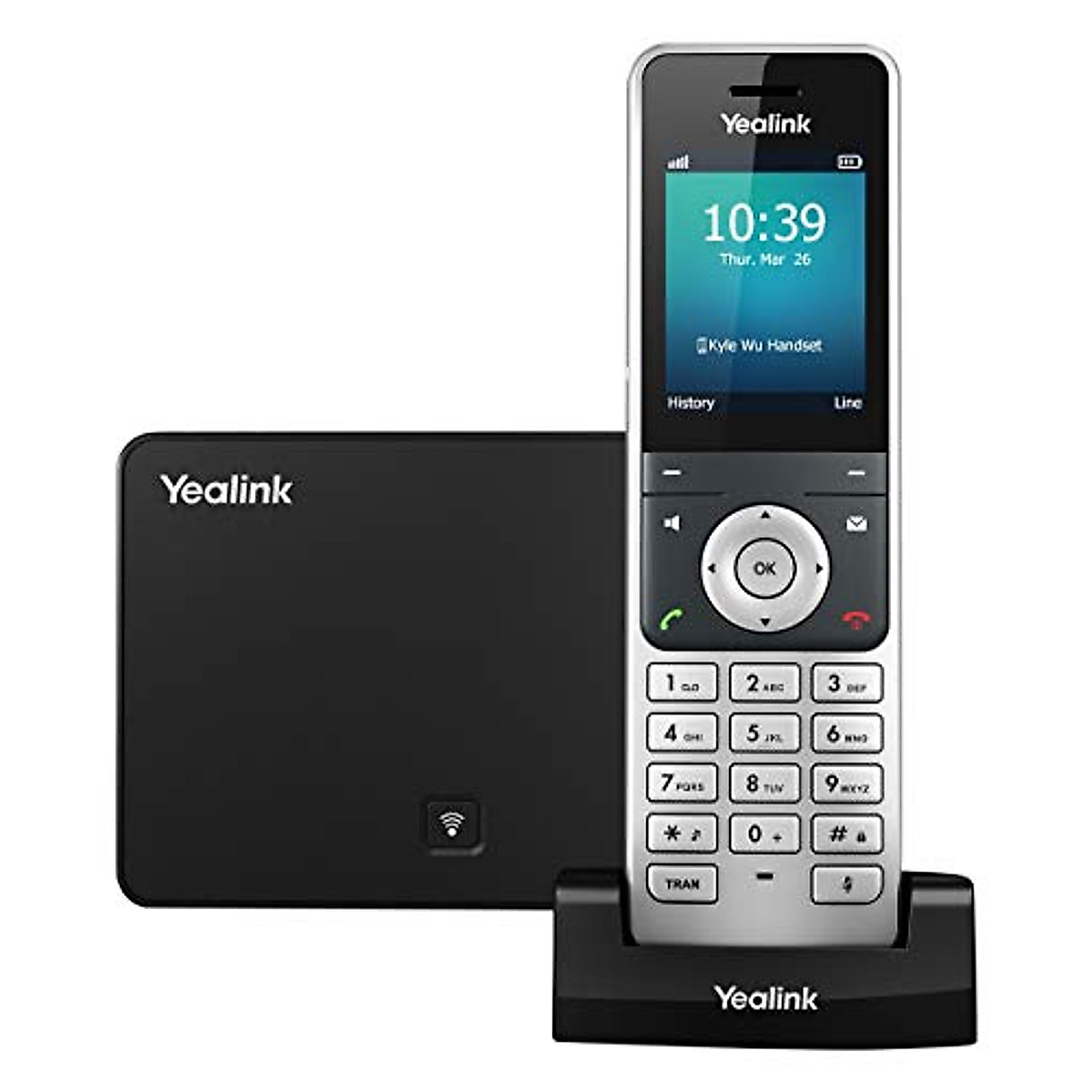 Yealink YEA-W56P Business HD IP Dect Cordless Voip Phone and Device (Certified Refurbished)