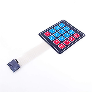ANGEEK 5 Pcs 16 Key Membrane Switch Keypad 4X4 Matrix Keyboard for arduino DIY Kit