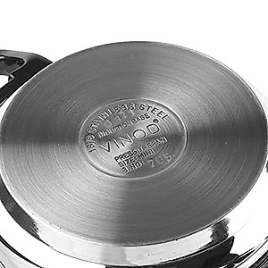 Vinod P-Sen Splendid Stainless Steel Sandwich Bottom Pressure Pan, Senior
