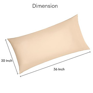 Silvon Anti-Acne Silver Infused Pillowcase - Woven with Pure Silver and Premium Breathable Supima Cotton - Ultra Soft (King, Sund/Beige)