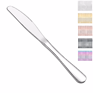 Evanda Dinner Knives 12 Pieces, Stainless Steel Steak Knives Set Table Knives, Flatware Butter knife Knives Set Silverware Set, Cutlery Set, Dishwasher Safe