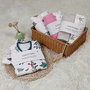 GLLQUEN BABY Sleep Sack 2 Pack 100% Cotton Baby Sleeping Bag 2-Way Zipper Toddler Wearable Blankets Breathable Lightweight, Fits Toddlers Age 6-12 Months (Medium)