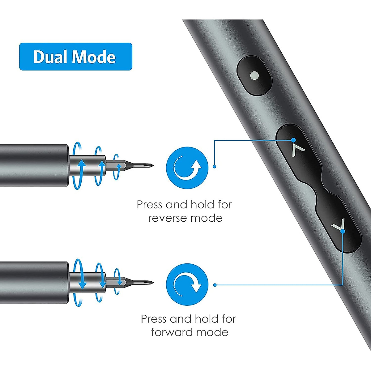 AMIR Electric Screwdriver 28-in-1 Cordless Mini Power Precision Screwdriver Set with 24 Bits, Rechargeable Repair Tool Kit for Phones Watch Laptops