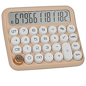 Standard Calculator 12 Digit,Desktop Calculator with Large Display and Buttons,Mechanical Feeling Calculators for Office,Basic Calculator for Home School with Automatic Sleep
