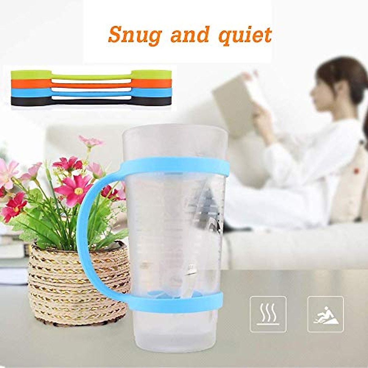 Water Bottle Strap Soft Water Bottle Carrier 4 PCS unning Water Bottle Handheld -Silicone
