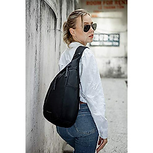 Sherpani Esprit, Anti Theft Sling Bag, Sling Backpack, Crossbody Backpack, Sling Bag for Women, Fits 10 inch Tablet (Carbon)